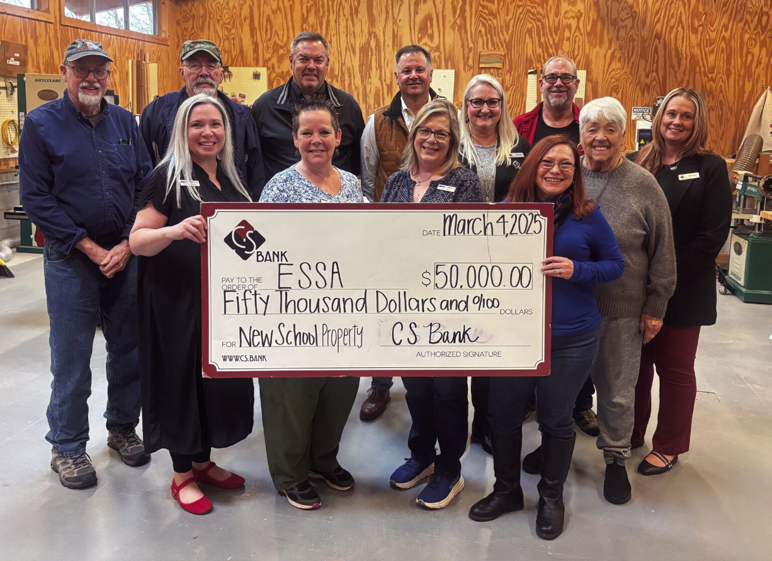 CS Bank pledges $50,000 to ESSA expansion project - Carroll County News